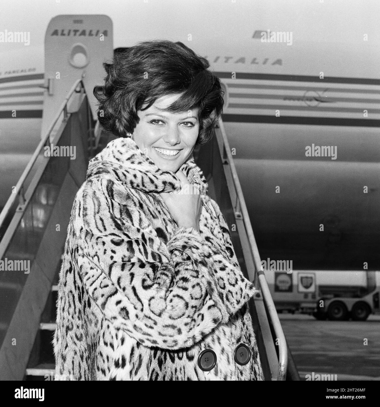 Claudia Cardinale, Actress, London Heathrow Airport, 20th February 1965 ...