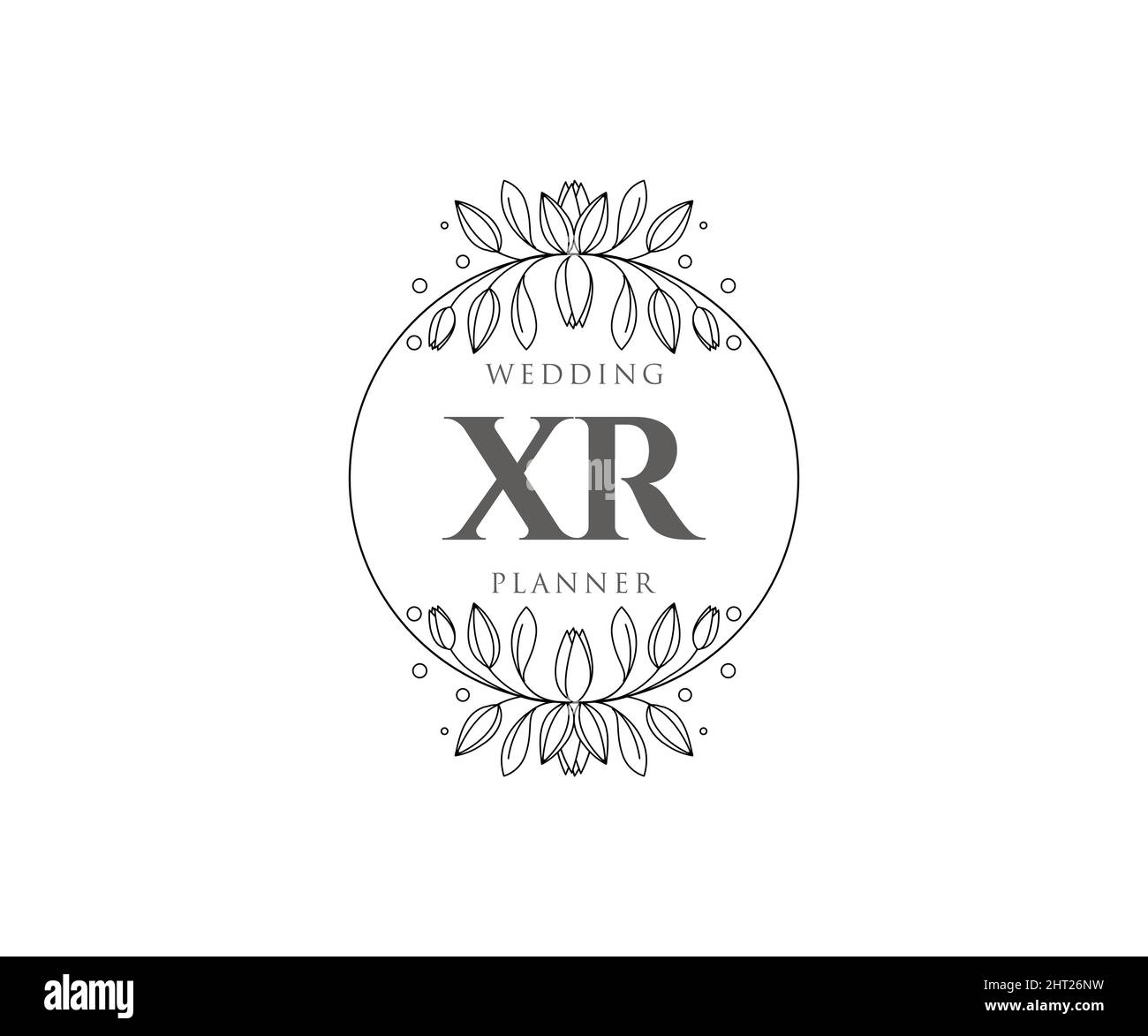 XR Initials letter Wedding monogram logos collection, hand drawn modern ...