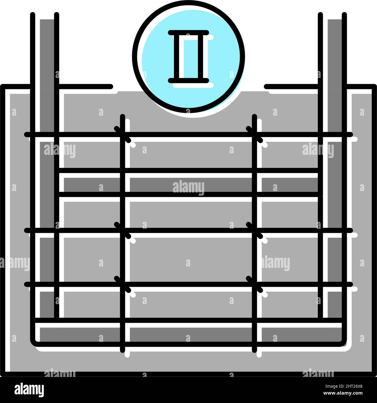 secondary reinforcement color icon vector illustration Stock Vector ...