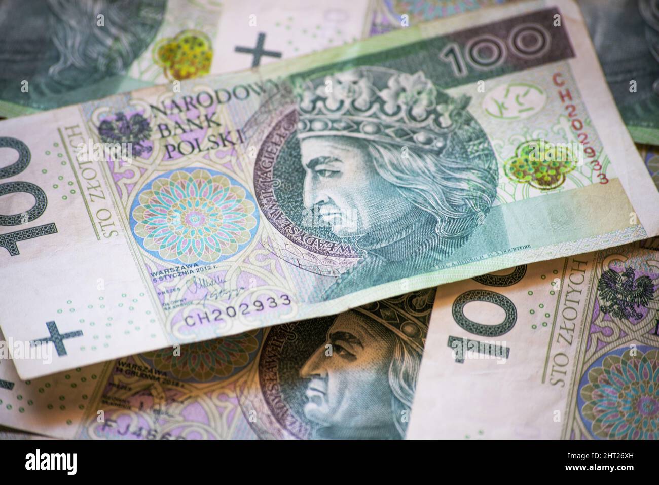 Polish money, 100 zloty. Business background Stock Photo - Alamy