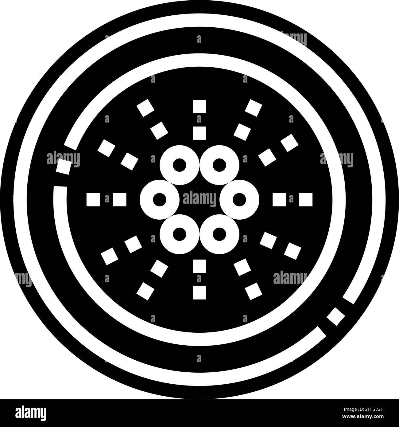 cardano cryptocurrency glyph icon vector illustration Stock Vector ...