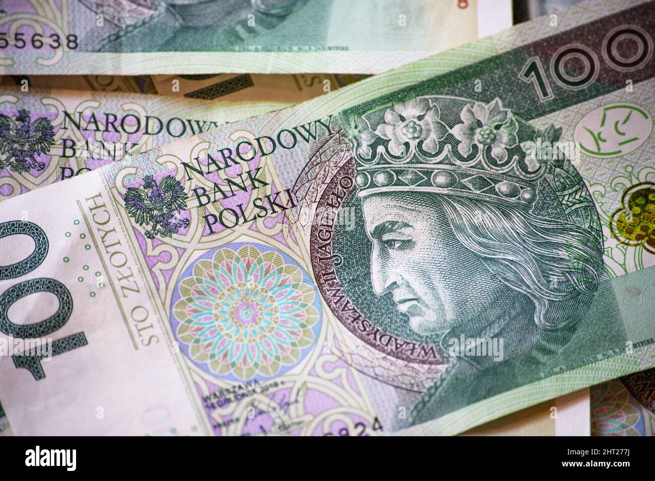 Polish money, 100 zloty. Business background Stock Photo - Alamy