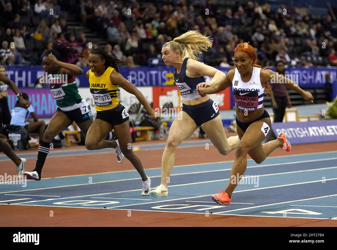 Cheyanne Evans Gray wins the Women's 60m final during day one of the UK ...