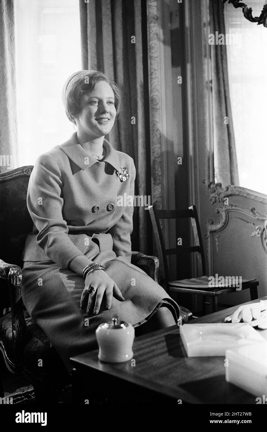 Princess Margrethe of Denmark pictured at her Press Conference in ...
