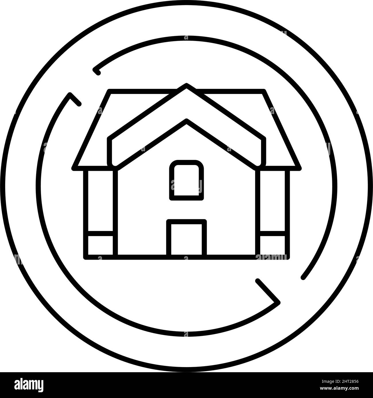 homeless poverty problem line icon vector illustration Stock Vector ...