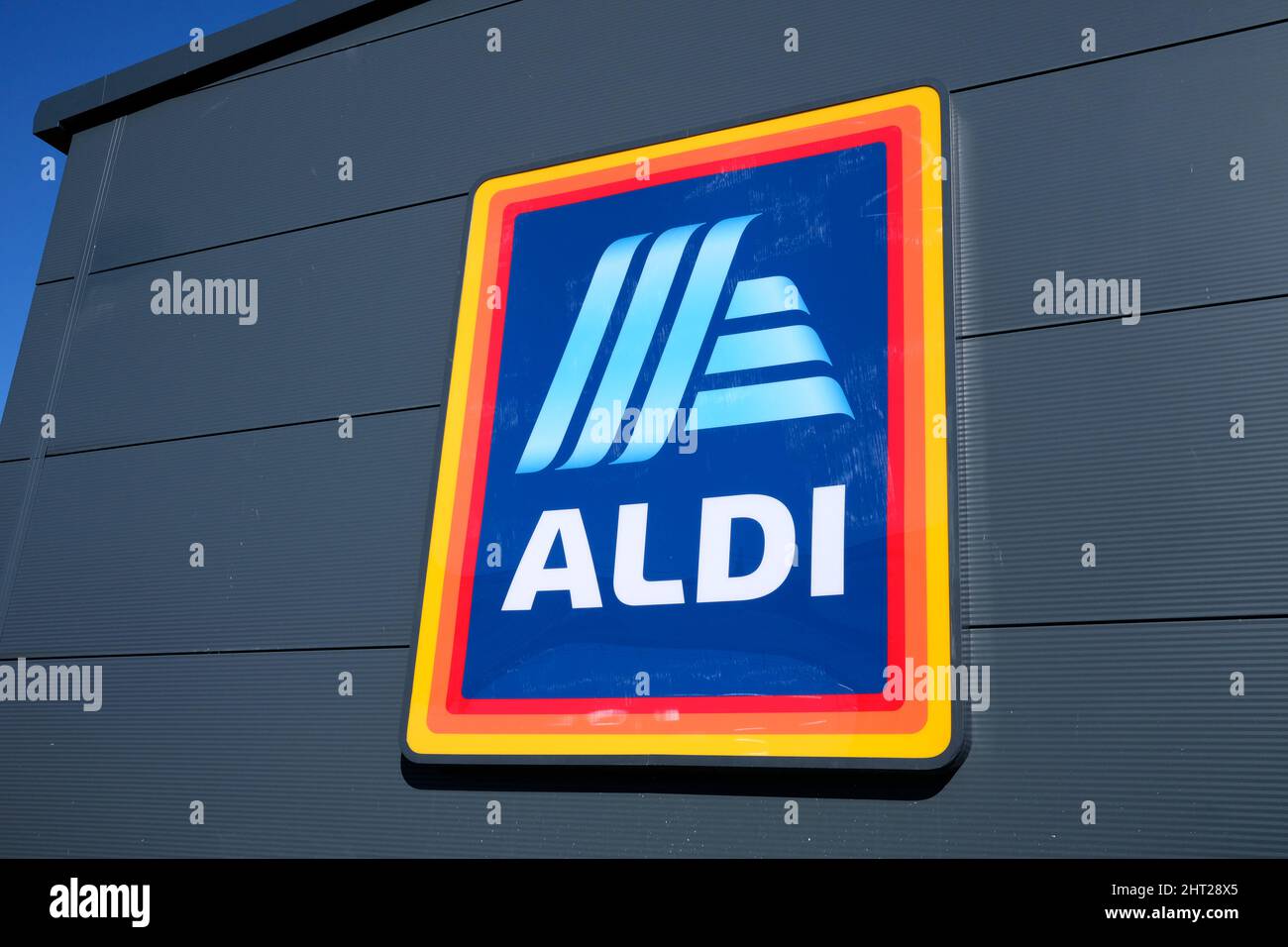 aldi supermarket branch in ramsgate town,east kent,uk february 2022 ...