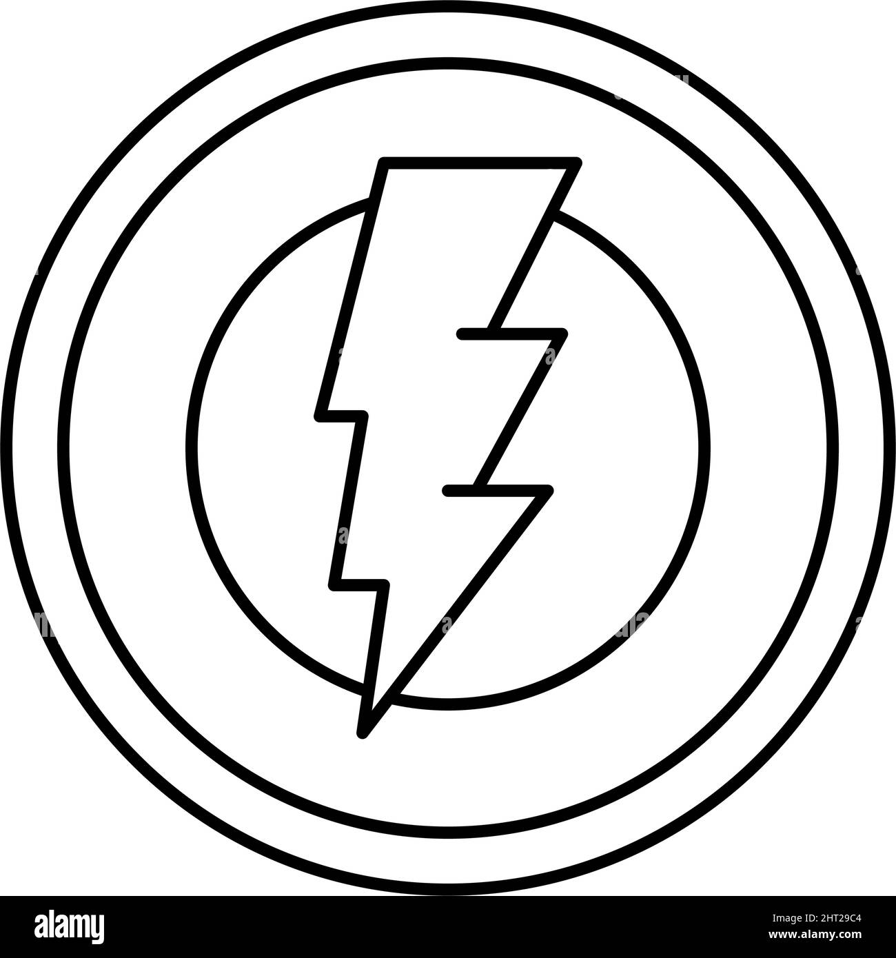 electricity service sign line icon vector illustration Stock Vector ...
