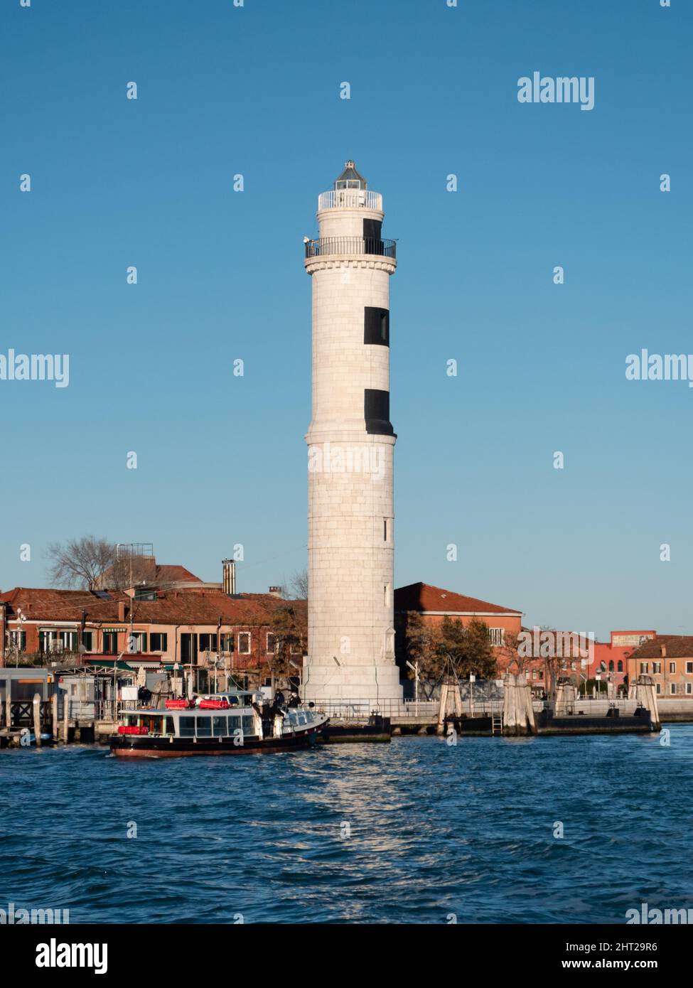 Murano Lighthouse Faro dell'Isola di Murano in the Lagoon of Venice ...