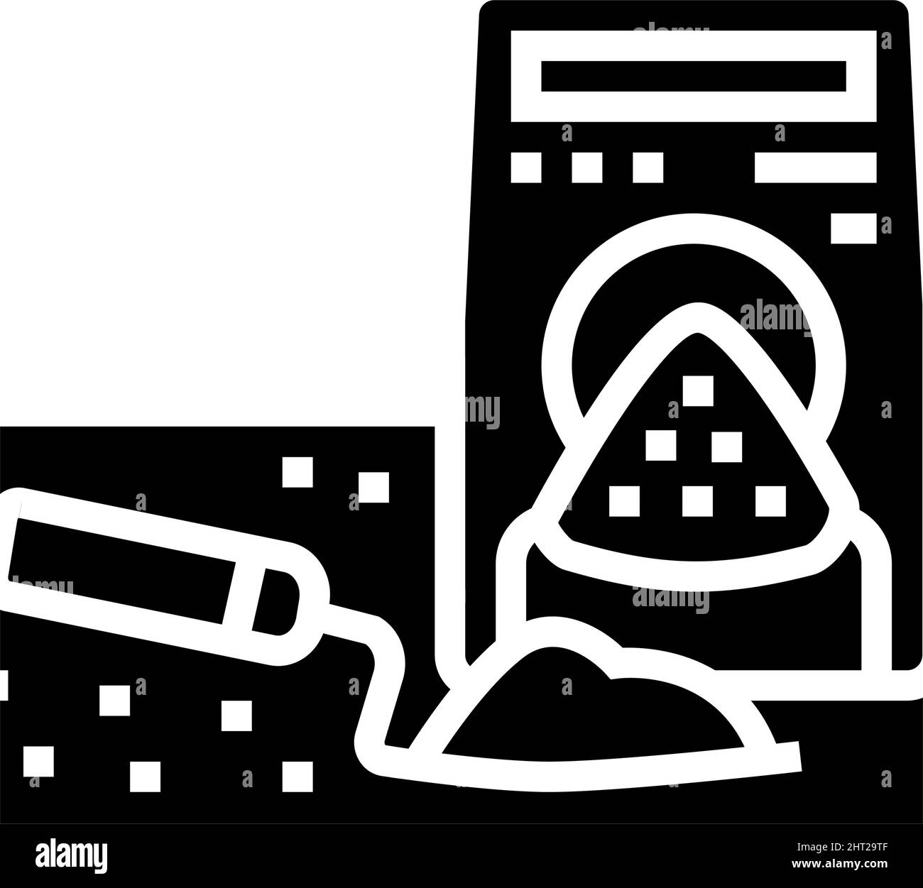 cement package glyph icon vector illustration Stock Vector Image & Art ...