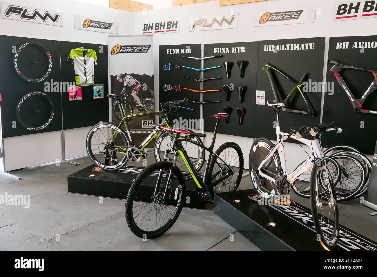 Bikes on display at Africa Cycle Fair and Expo Stock Photo - Alamy