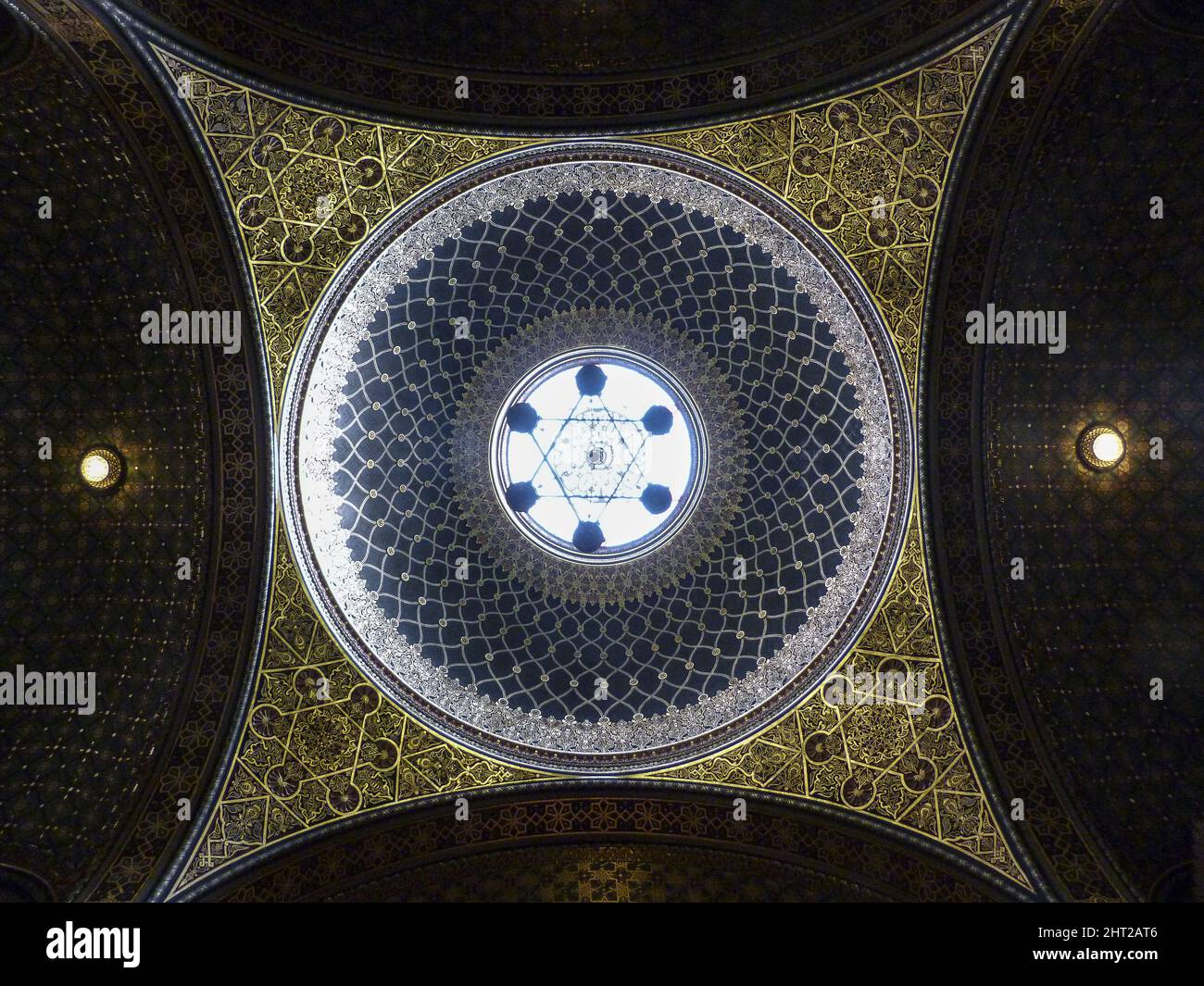 Spanish synagogue ceiling Stock Photo - Alamy