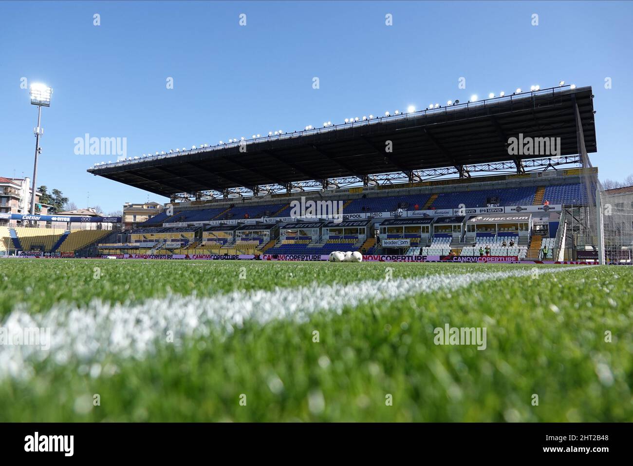 A genera view of the stadium before the Serie B match between Parma ...