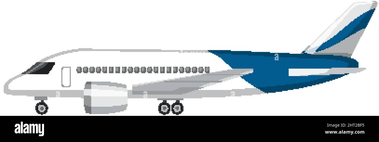 An airplane in cartoon style isolated illustration Stock Vector Image ...