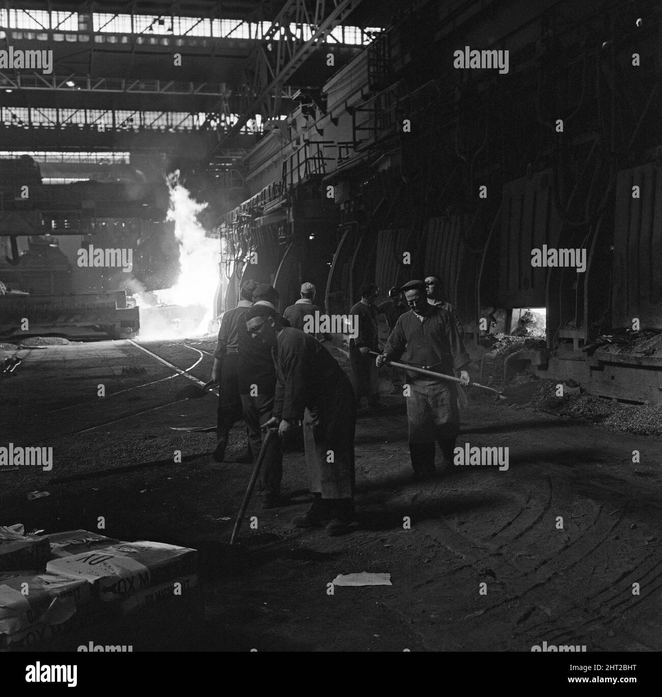 Welsh steel works Black and White Stock Photos & Images - Alamy