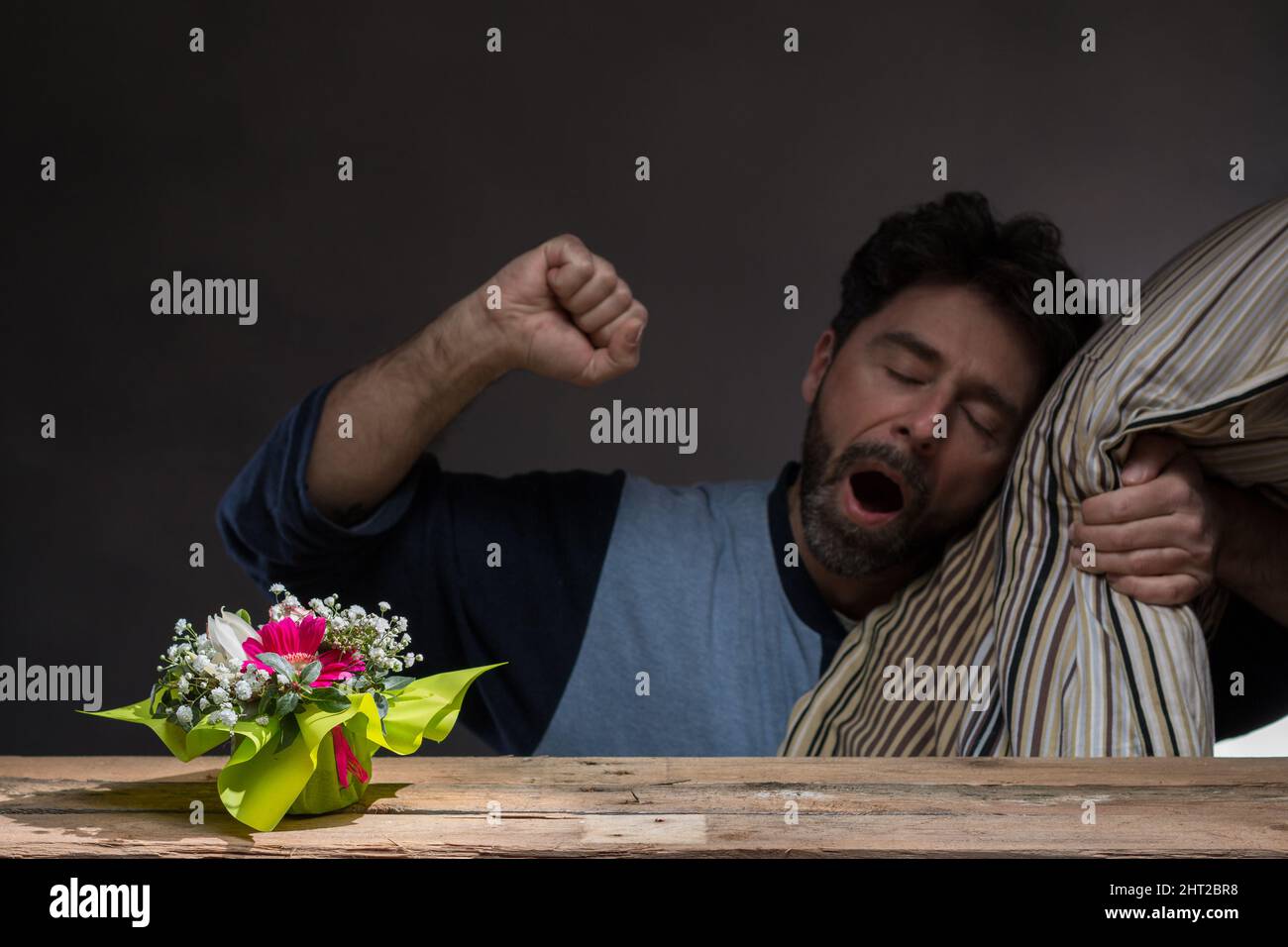 Man who woken up hi-res stock photography and images - Alamy