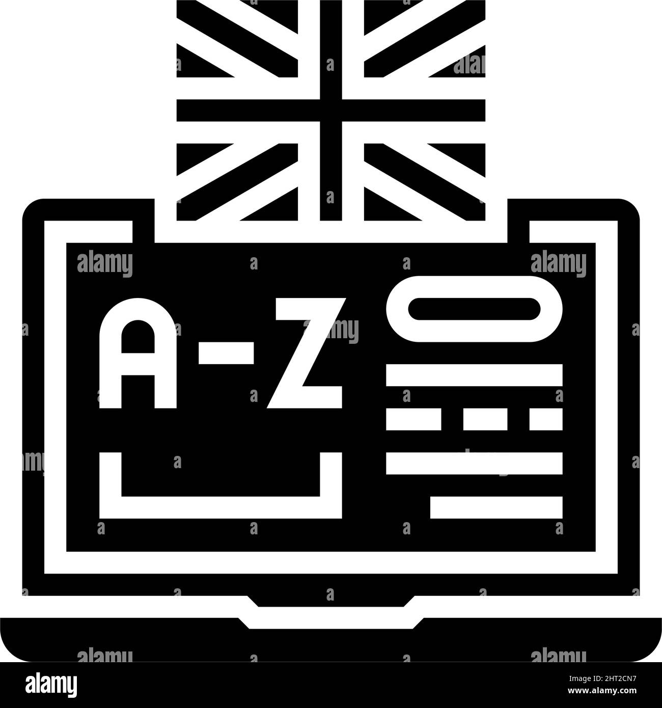 learn english glyph icon vector illustration Stock Vector Image & Art ...