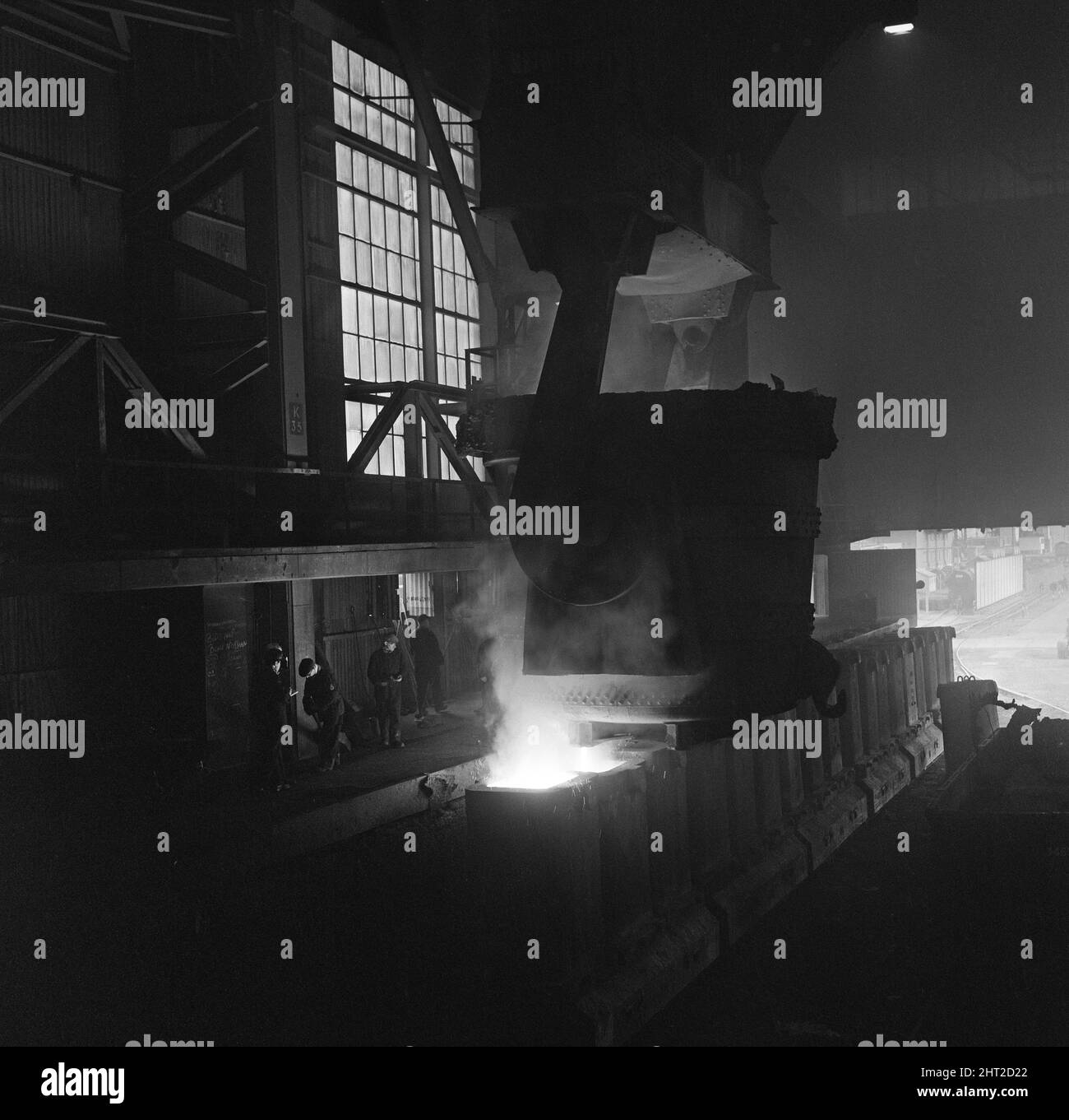 Welsh steel works Black and White Stock Photos & Images - Alamy