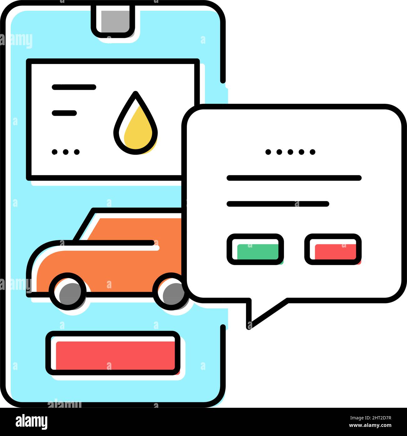 store gas station color icon vector illustration Stock Vector Image ...