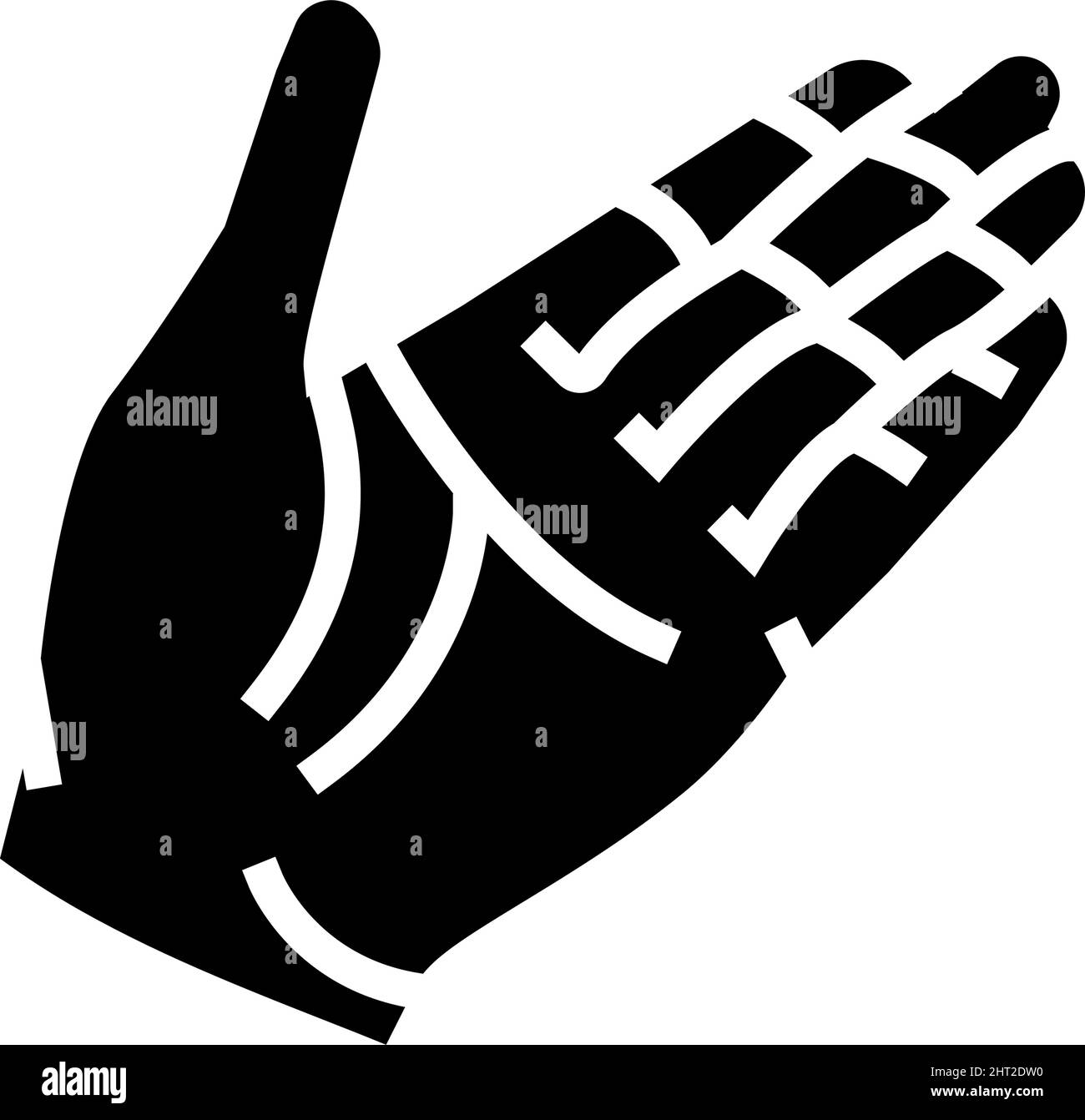 help hand glyph icon vector illustration Stock Vector Image & Art - Alamy