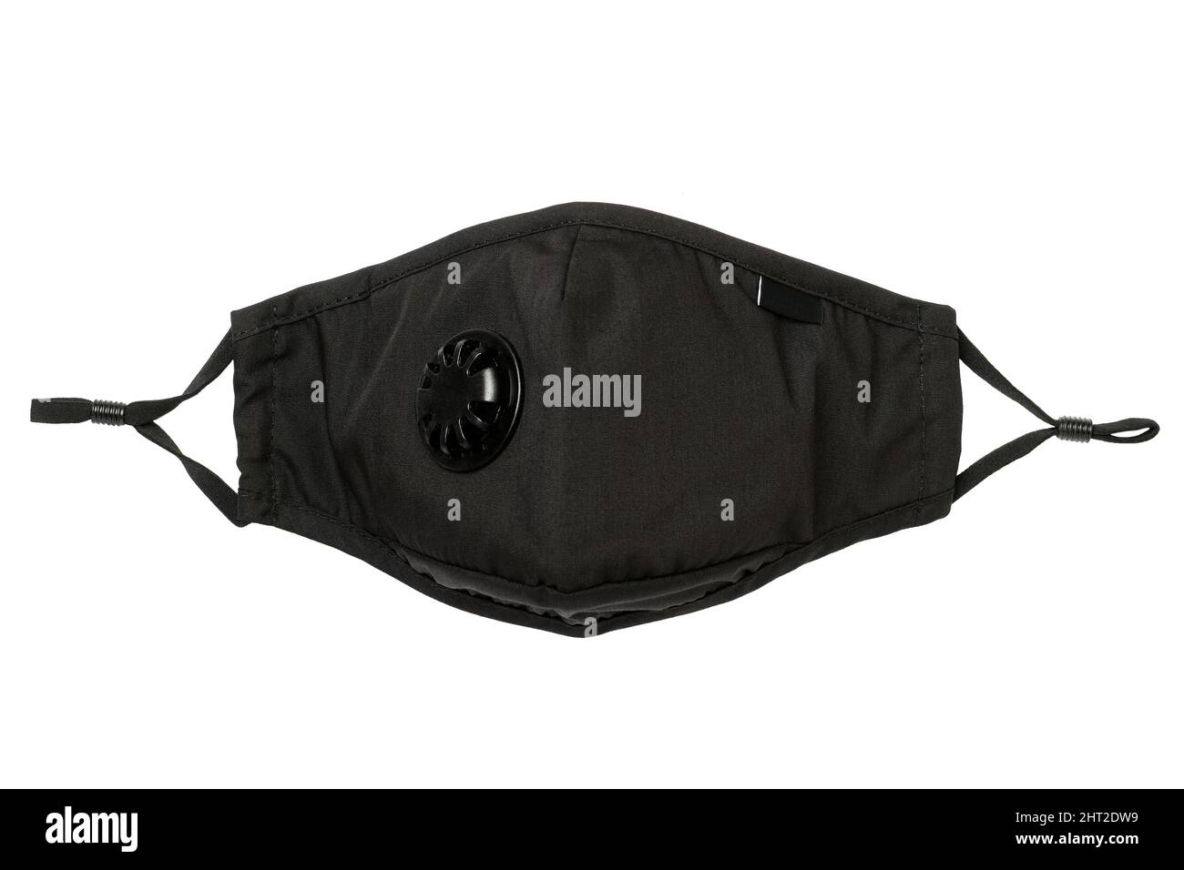 Black respiratory protective mask for respiratory protection against ...