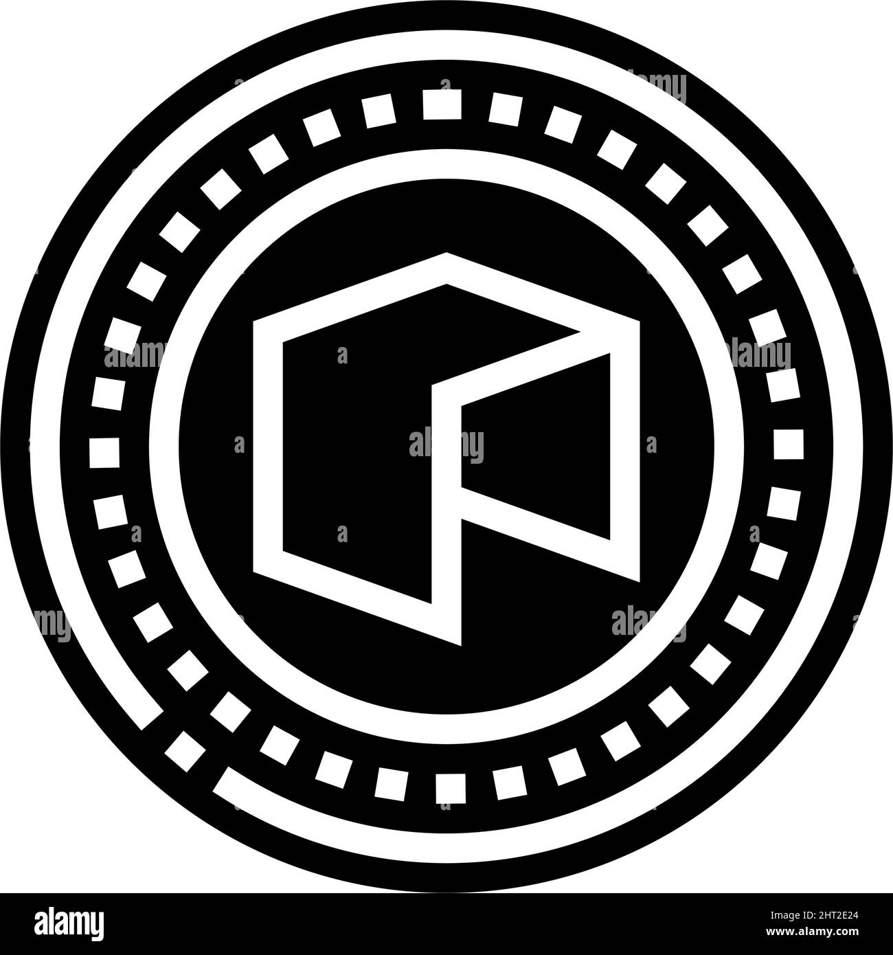 neo digital money glyph icon vector illustration Stock Vector Image ...