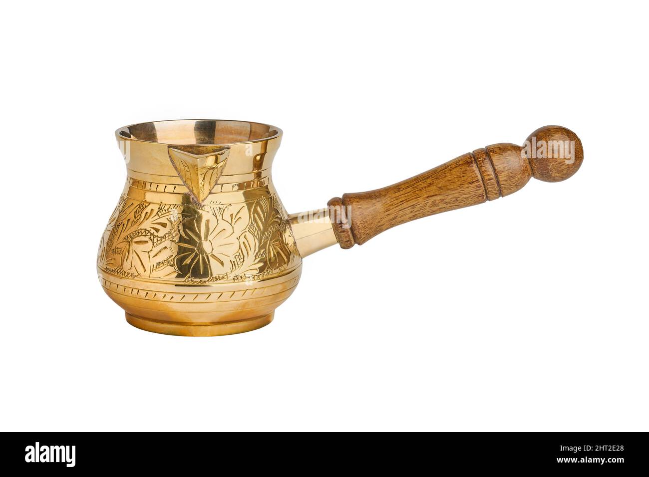 Cezve isolated on white background, coffee Turk Stock Photo - Alamy