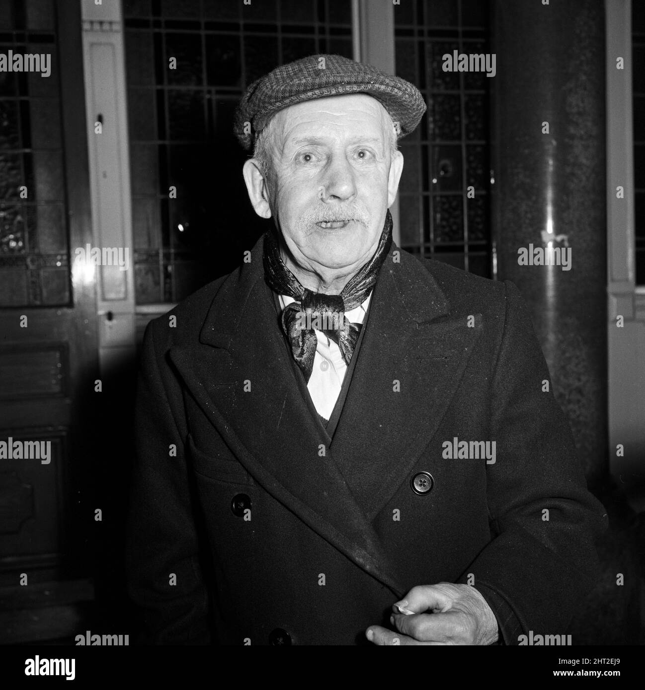 Thomas Slarke, aged 79, from Stepney Green, leaving the Blind Beggar ...