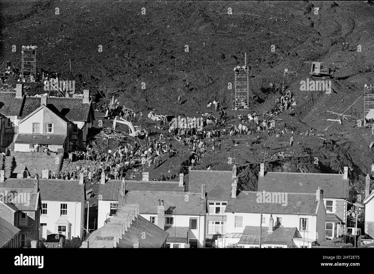 Aberfan, South Wales, circa 21st October 1966 Picture shows the mud and ...