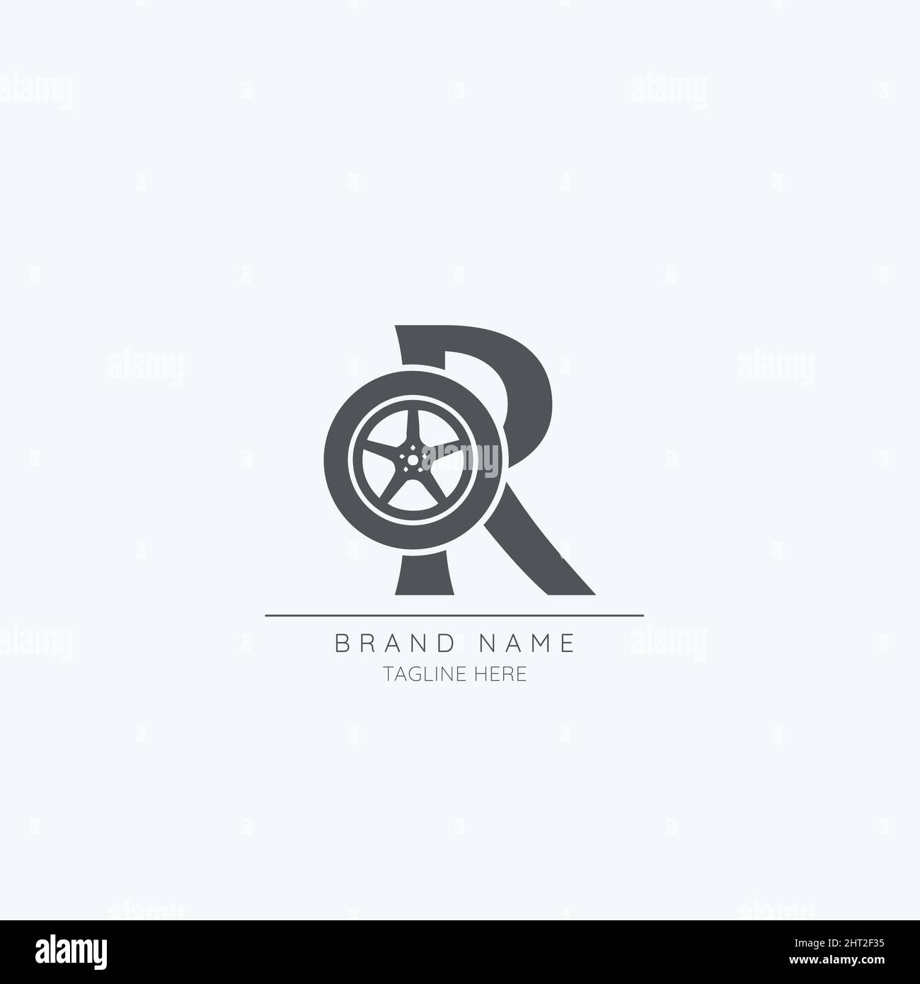 letter R tire logo design vector icon Stock Vector Image & Art - Alamy