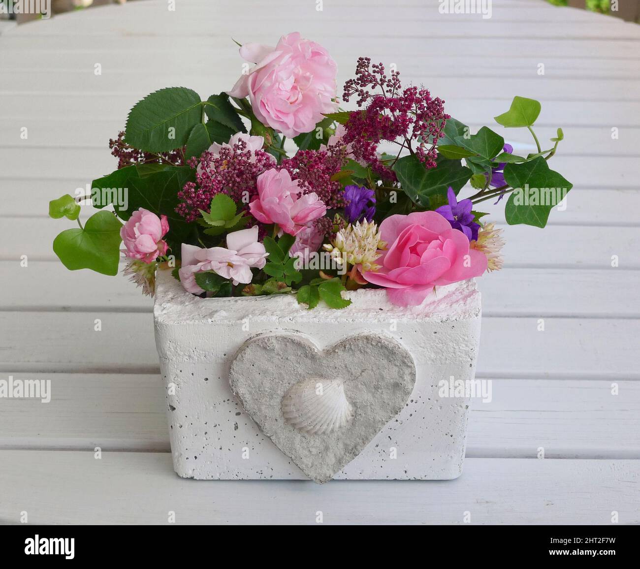 Flower arrangements in a pot Stock Photo - Alamy
