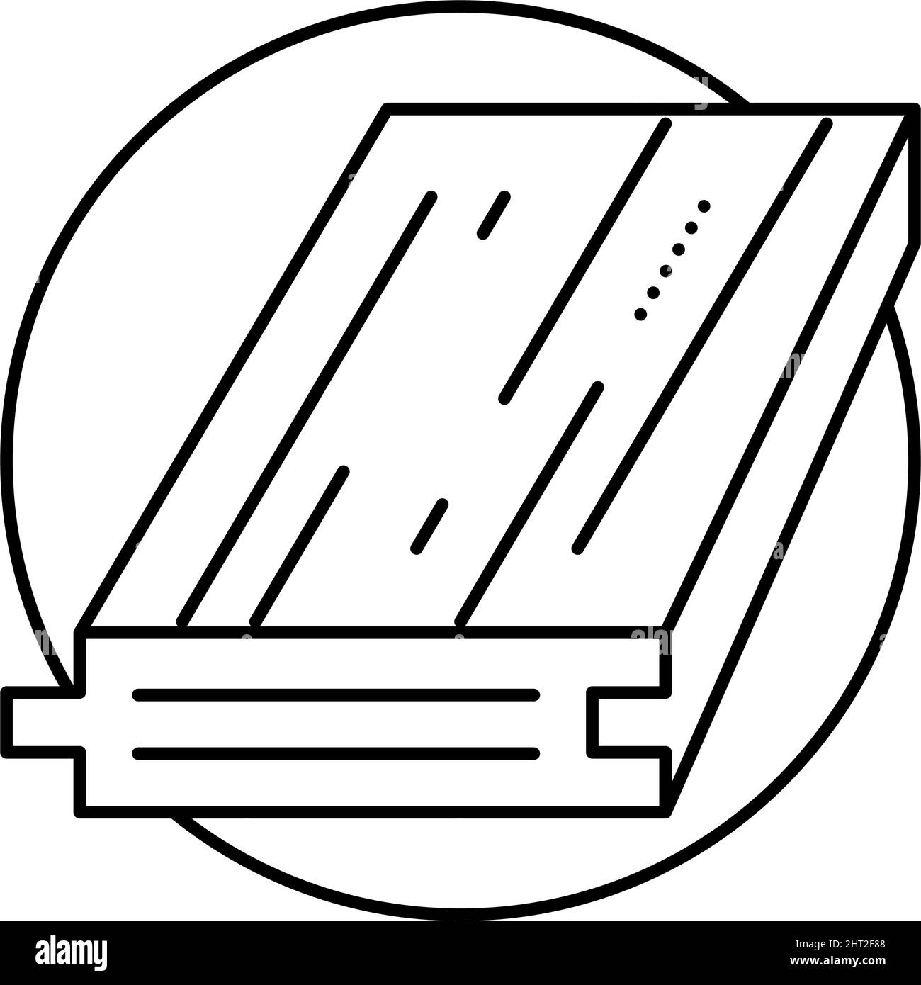 laminate floor line icon vector illustration Stock Vector Image & Art ...