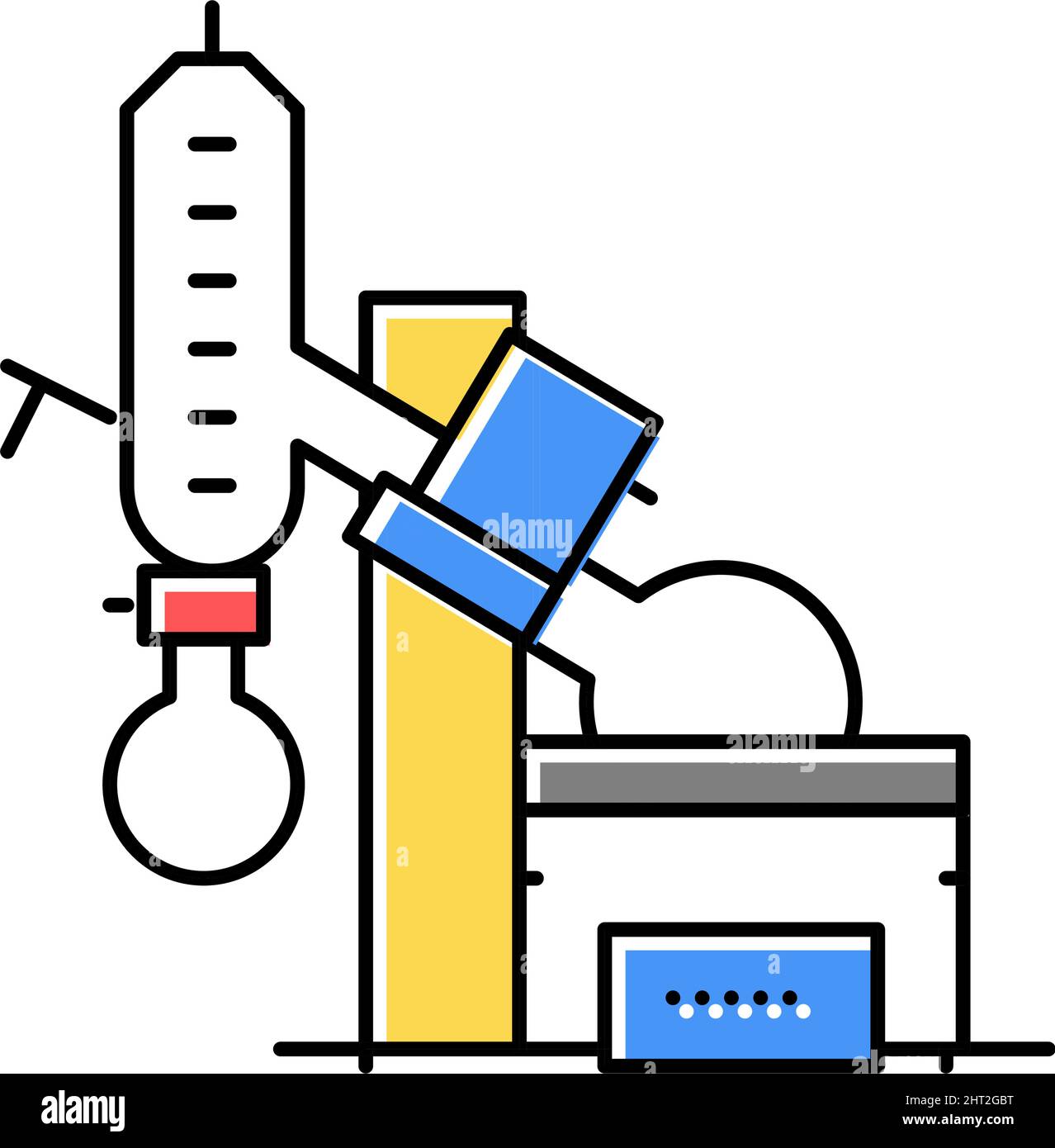 vacuum evaporator color icon vector isolated illustration Stock Vector ...