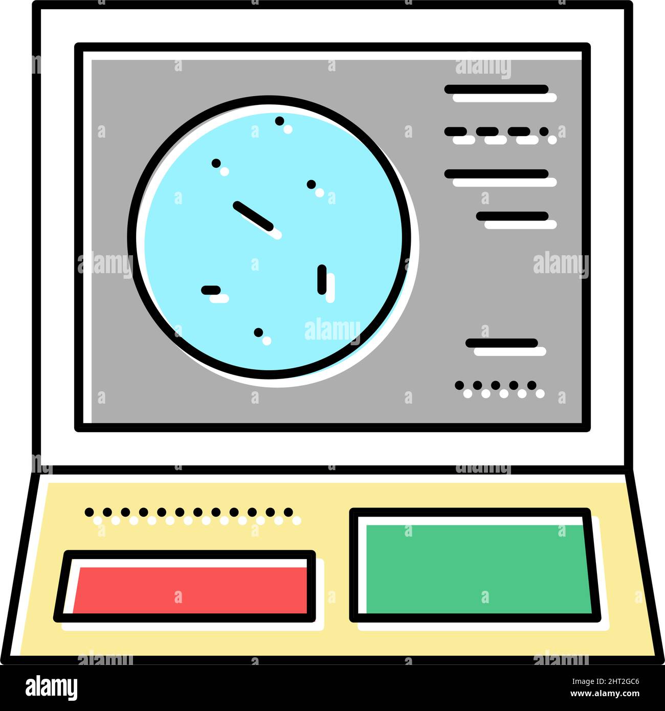 radar system color icon vector illustration Stock Vector Image & Art ...