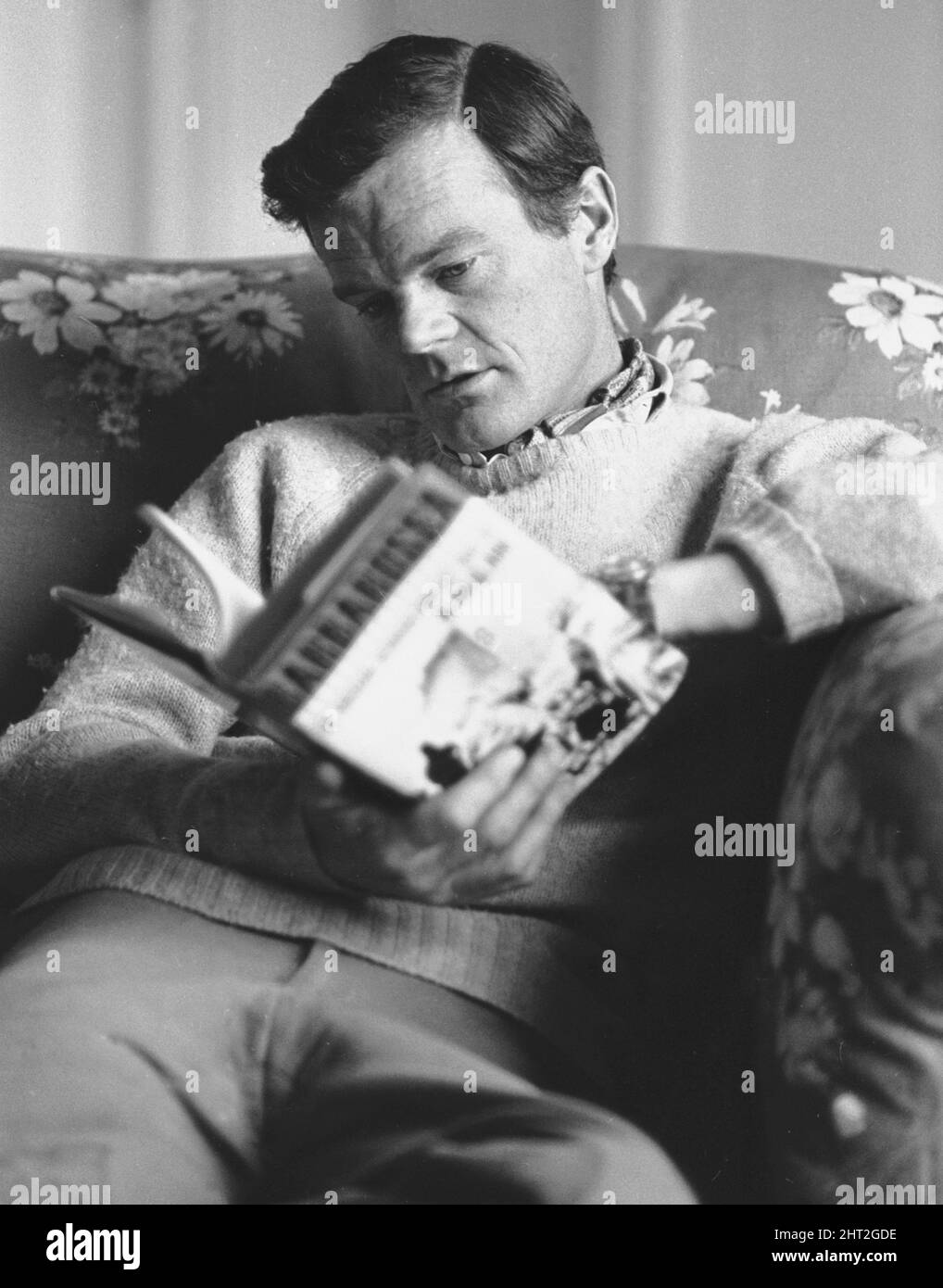 Historian Allan Clark 37 seen here at home reading his latest work ...
