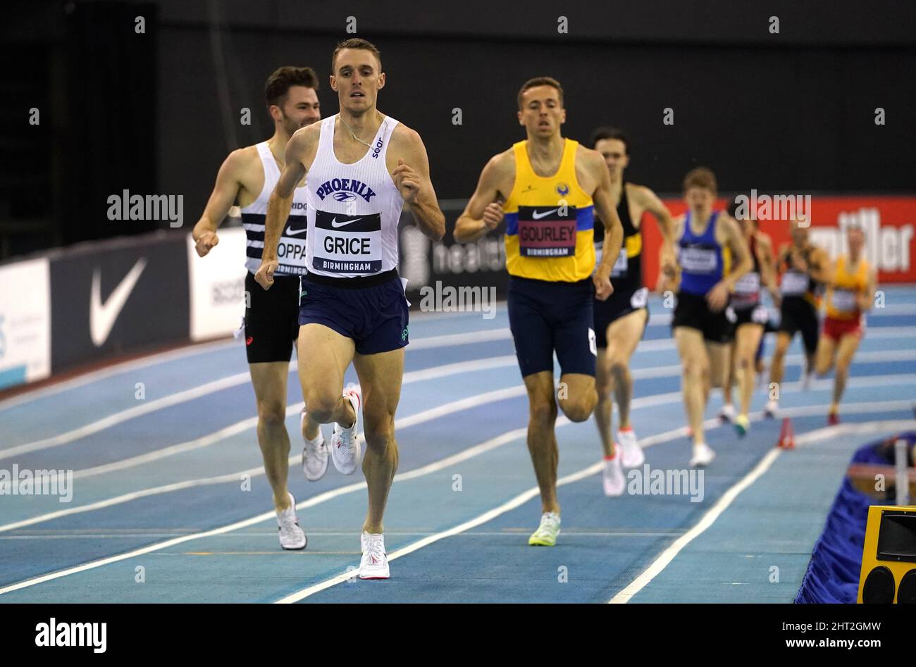 Charlie Grice wins the Men's 1500m heat during day one of the UK ...