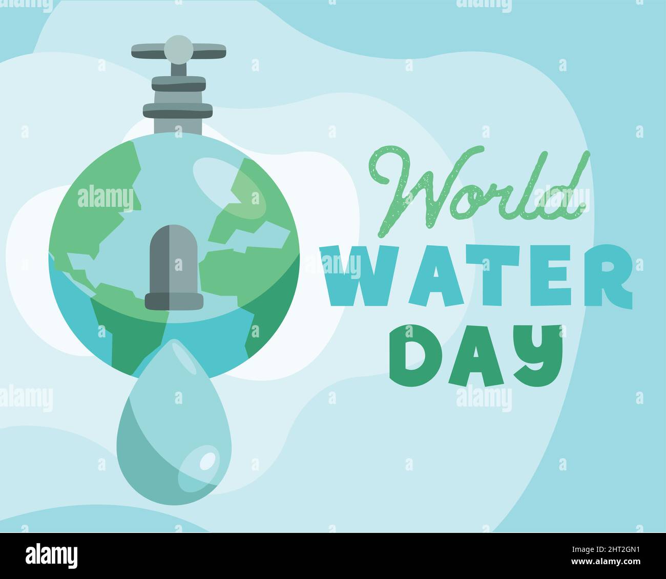 world water day lettering with earth Stock Vector Image & Art - Alamy