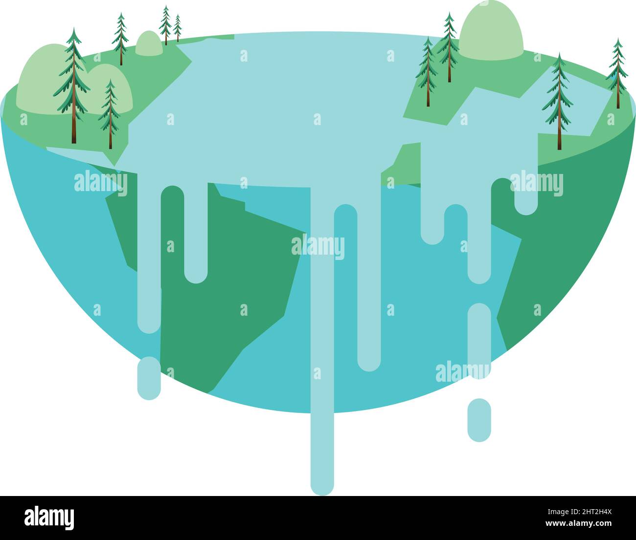 world planet earth half icon Stock Vector Image & Art - Alamy
