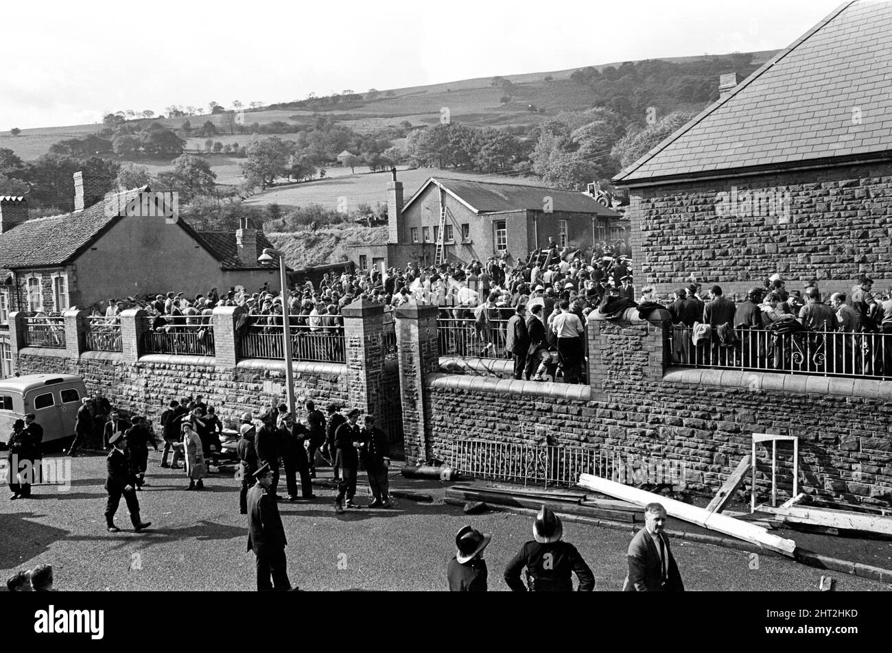 Aberfan, South Wales, circa 21st October 1966 Picture shows the mud and ...