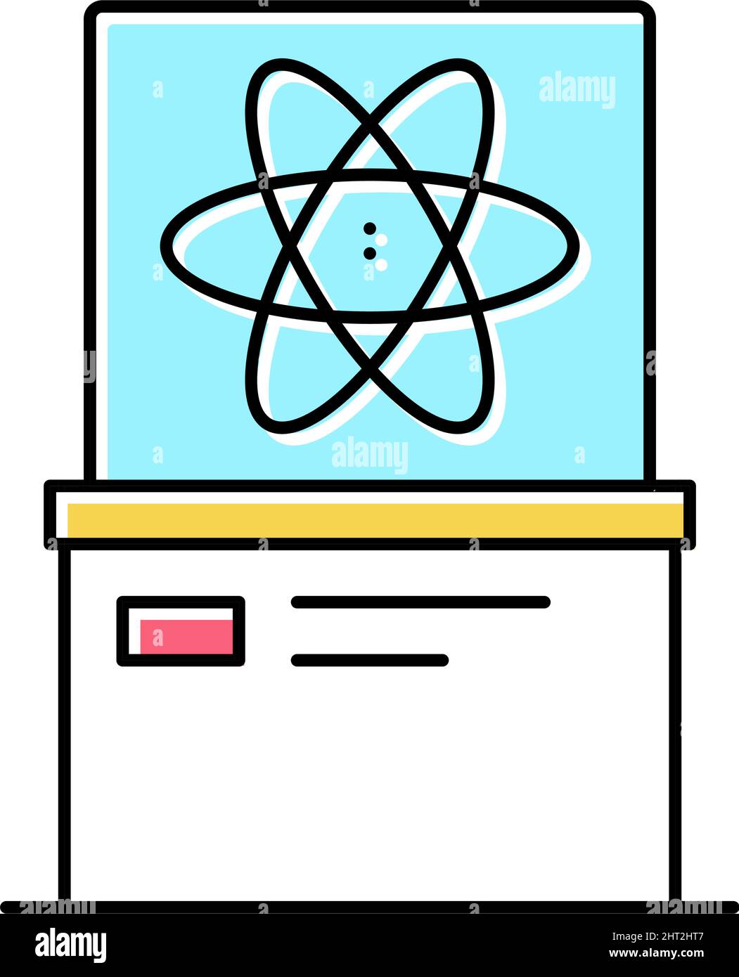 science exhibit color icon vector color illustration Stock Vector Image ...