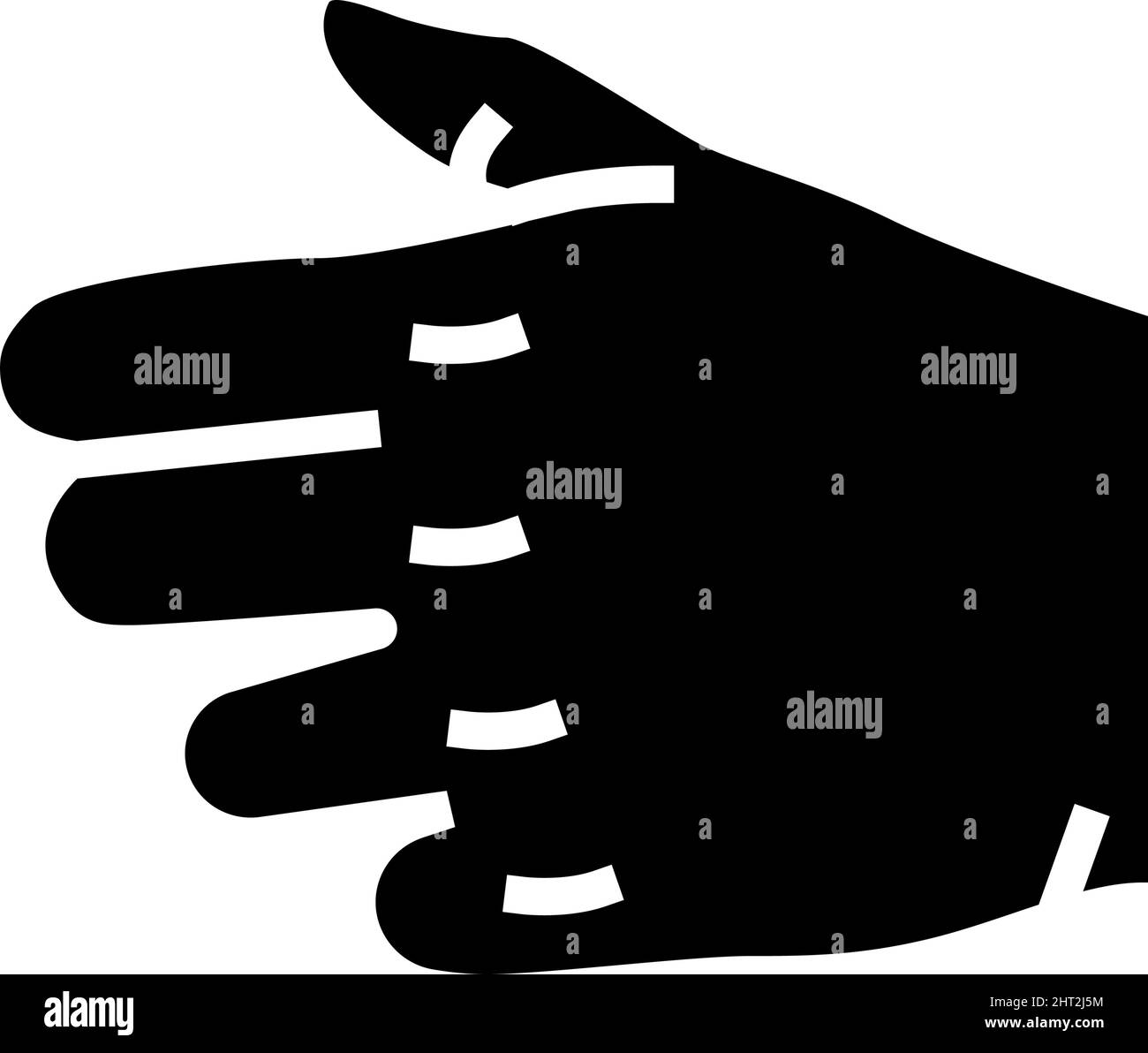 grip hand gesture glyph icon vector illustration Stock Vector Image ...