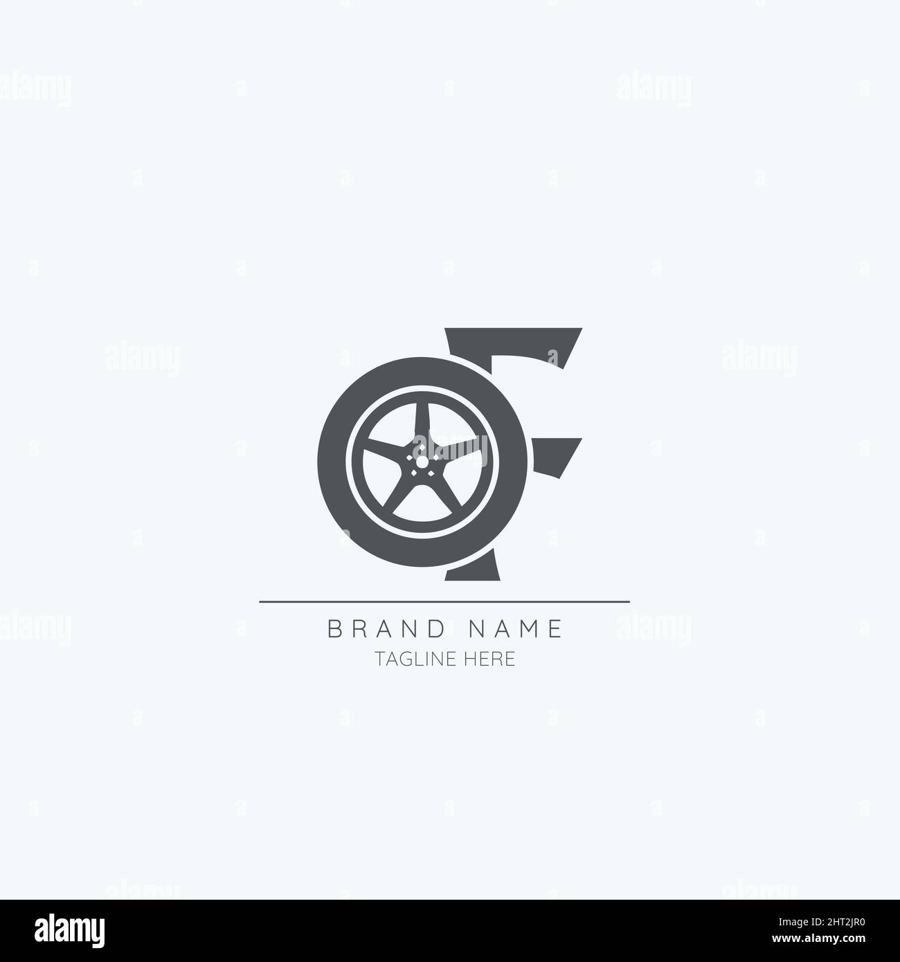 letter F tire logo design vector icon Stock Vector Image & Art - Alamy