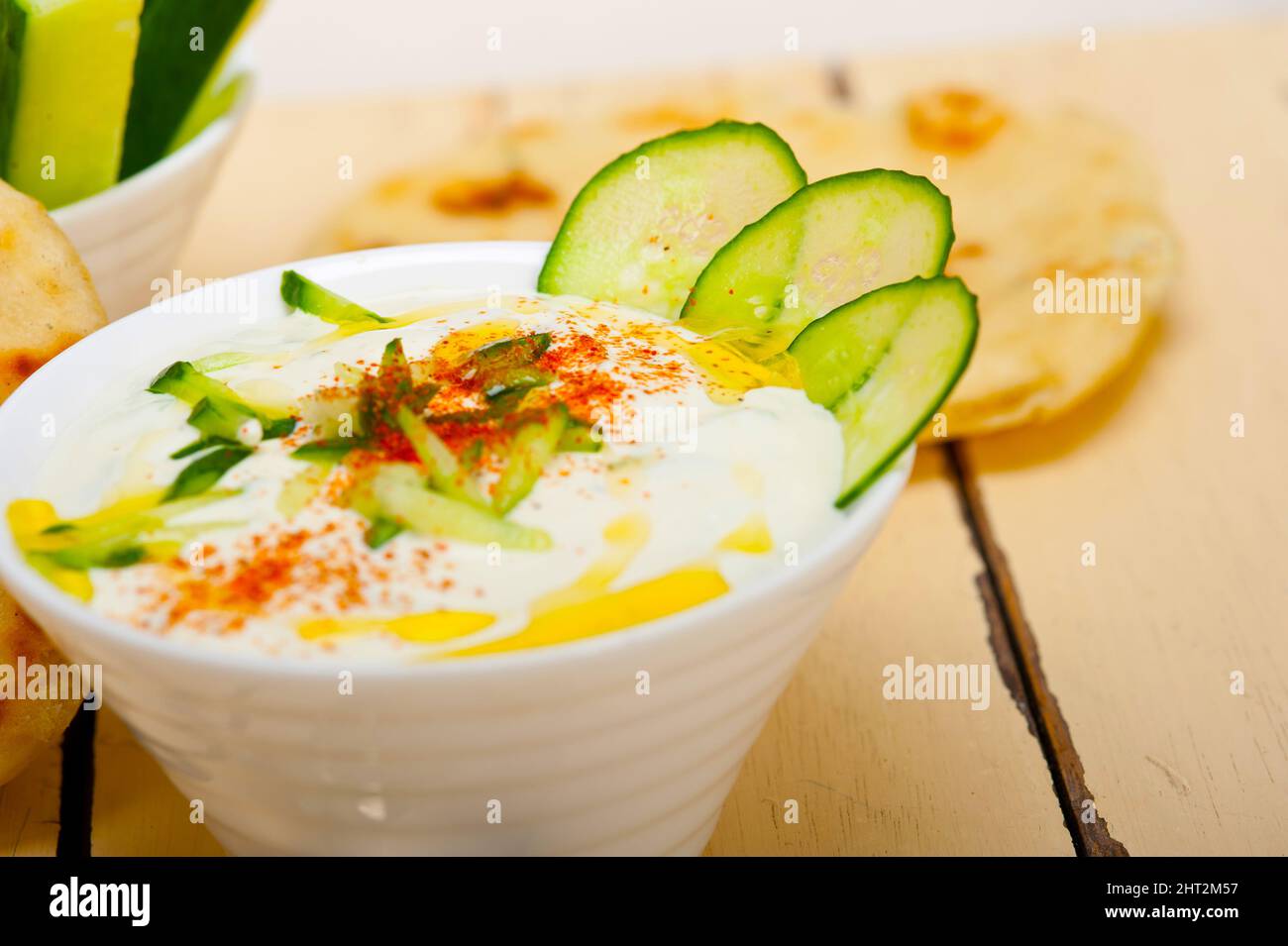 Arab middle east salatit laban wa kh’yar Khyar Bi Laban goat yogurt and ...