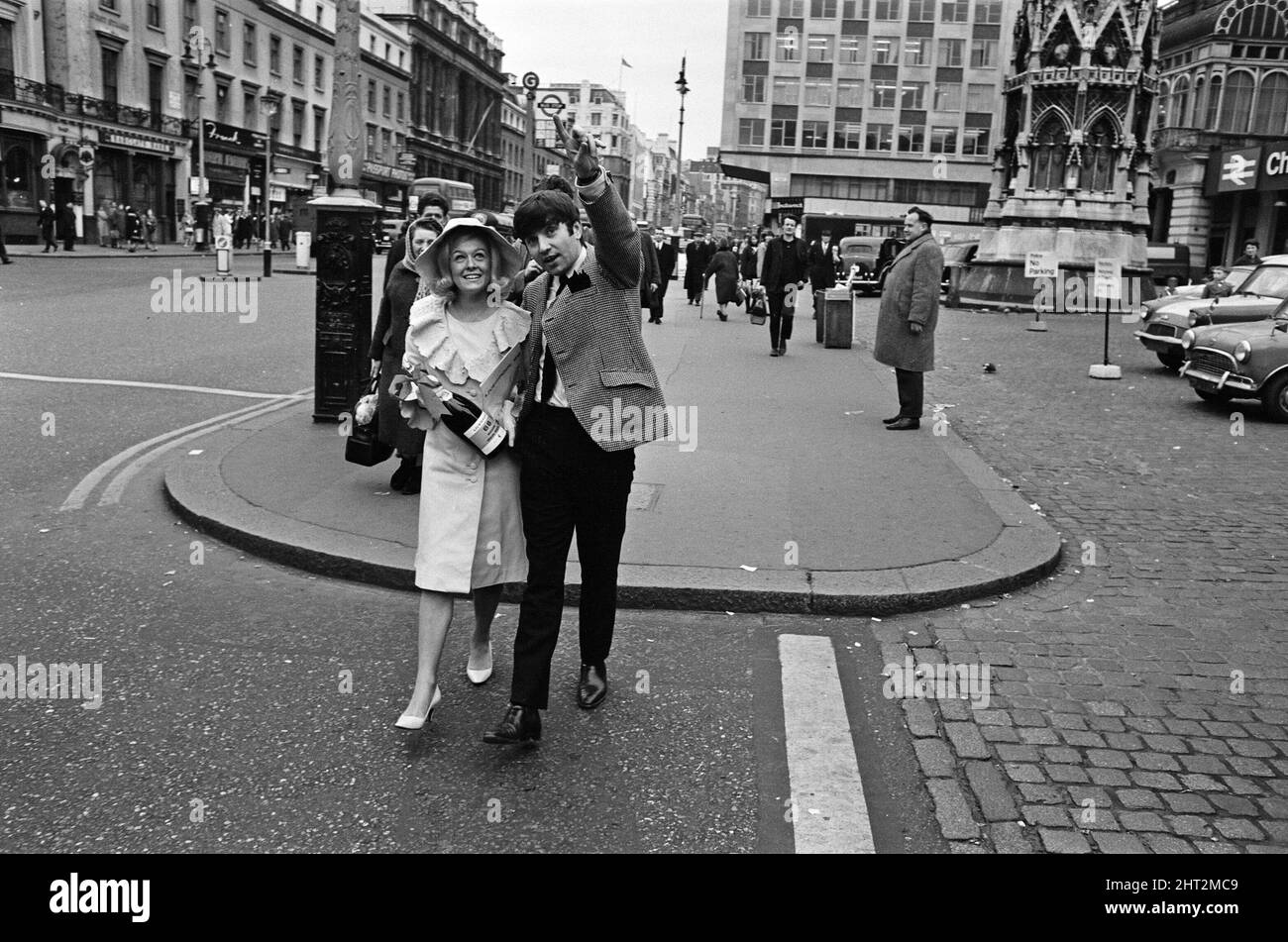 Jimmy Tarbuck in London with Miss Liverpool Maureen Martin. 28th ...