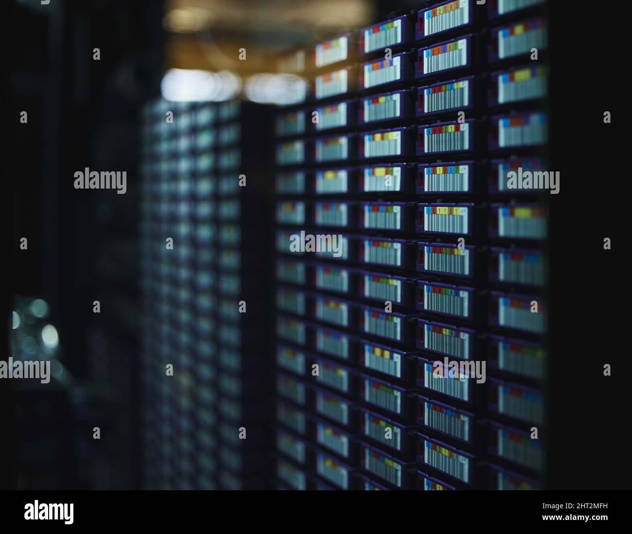 Stacks of possibilities. Shot of electronic equipment in a server room ...