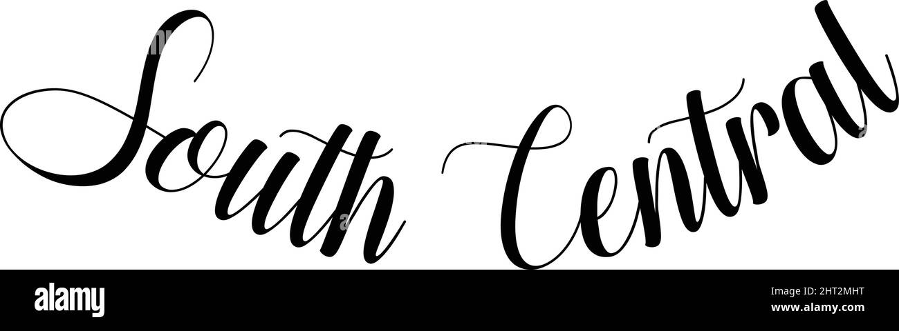 South Central text sign illustration on white background Stock Vector ...