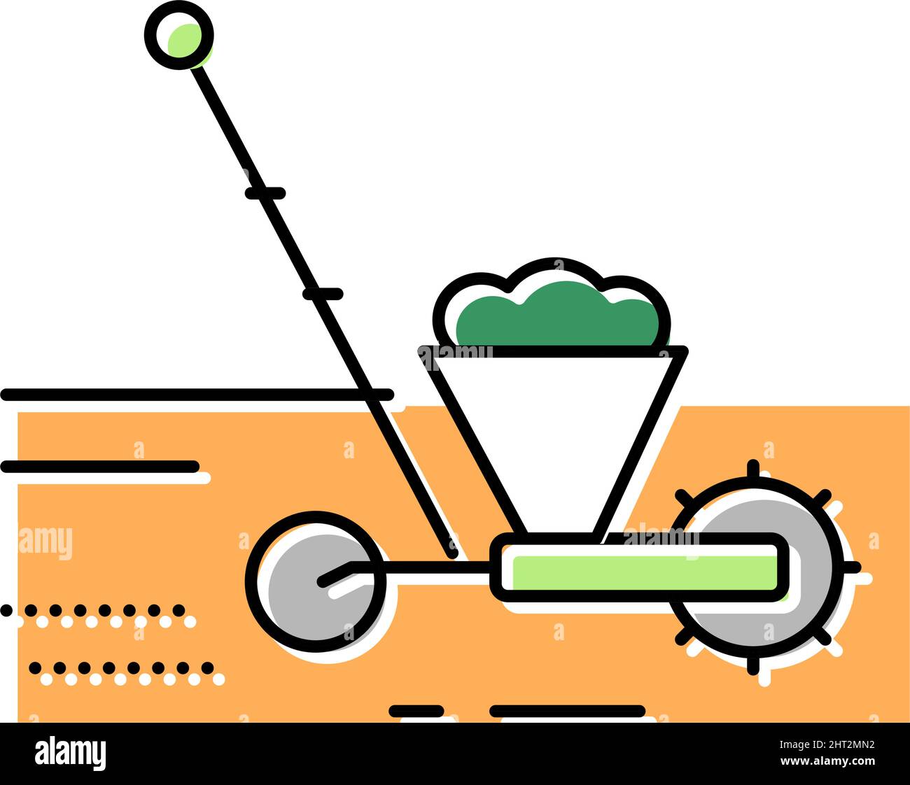 gardening machine color icon vector illustration Stock Vector Image ...