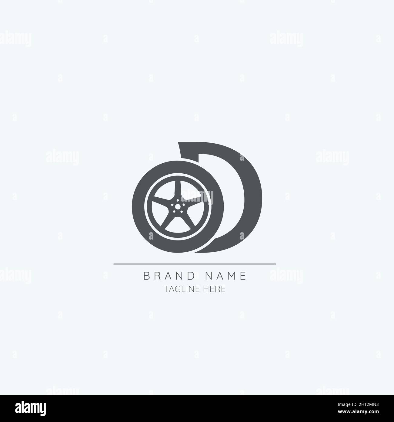 letter D tire logo design vector icon Stock Vector Image & Art - Alamy