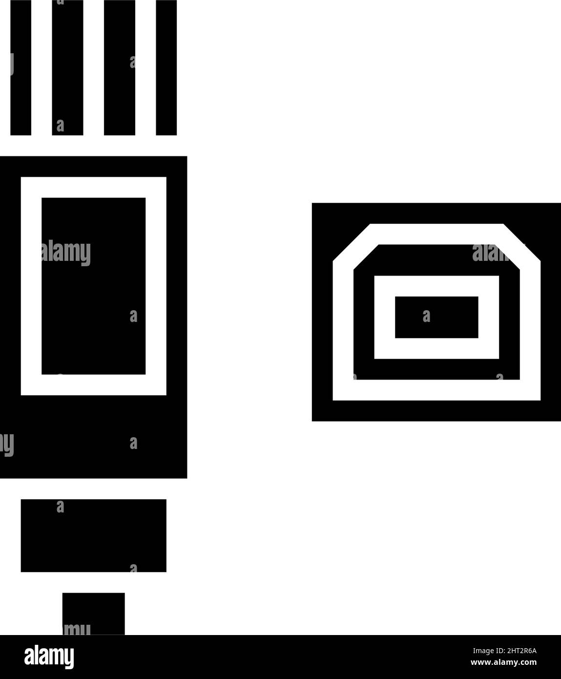 Usb type b Stock Vector Images - Alamy