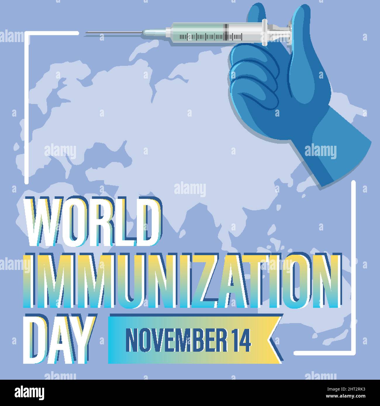 World immunization day poster design illustration Stock Vector Image ...