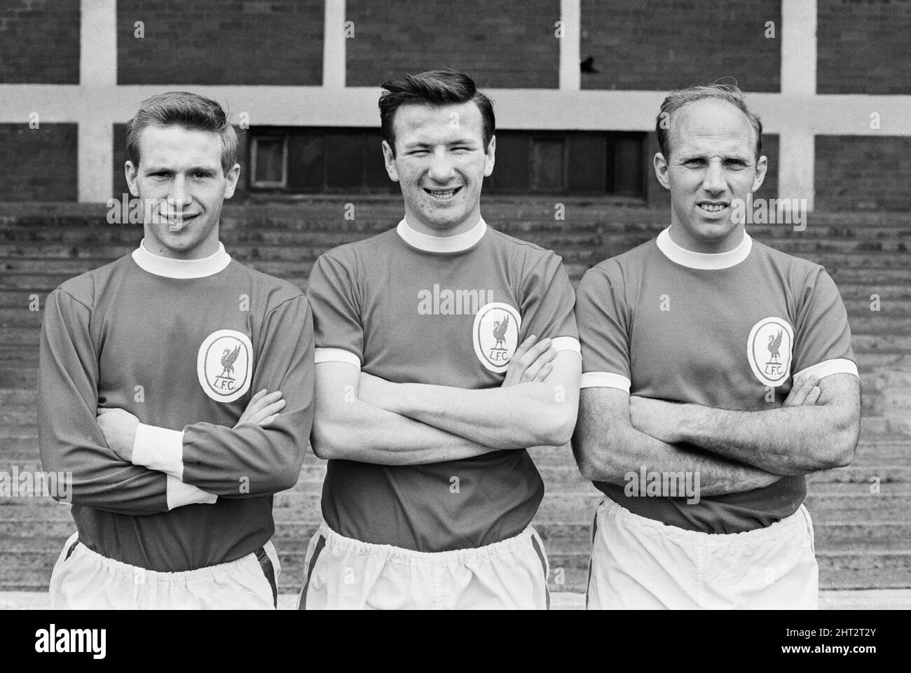 Liverpool players left to right: Bobby Graham, Tommy Smith and Ronnie ...